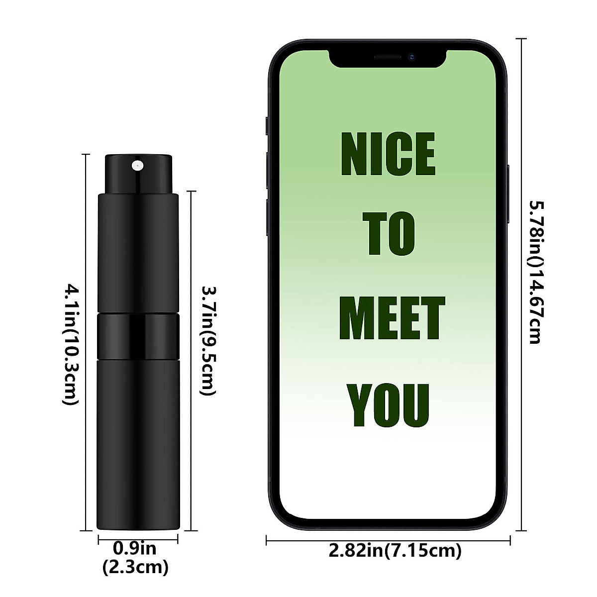 KOIBITO 8ml/5PCS Portable Mini Perfume Atomizer Bottles, Empty Refillable Mini Size Cologne Spray Bottle, Pocket Travel Perfume Sample Bottles