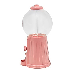 Candy Dispenser,Manual Mini Candy Machine Dispense,Freestanding Ball Bulk Vending Machine,Classic Bubble Capsule Toys Candy Dispenser,for Home,Retail Store,Amusement Park,Shopping Mall(Pink)