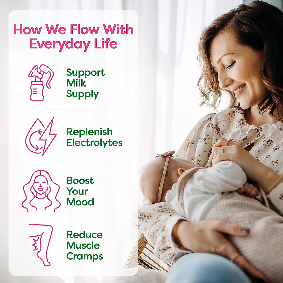 Greater Than Lactation Supplement Support, Coconut Water, Vitamins & Electrolyte Drink for Breastfeeding & Immune Support, Lactation Cookies Alt, Gluten Free, Low Sugar, 12 Pack, Strawberry Lemonade