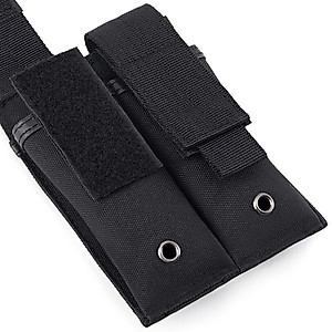 Molle Double Pistol Mag Pouch Tactical Pistol Magazine Pouch Mag Holder Tool Organizer Holder
