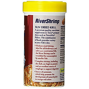 Tetra RiverShrimp 0.92 Ounce, Natural Shrimp Treat For aquarium Fish, Red, Model Number: 77017