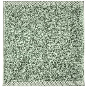 Amazon Basics Cotton Washcloths, Quick-Dry, 12" x 12", 12-Pack, Seafoam Green