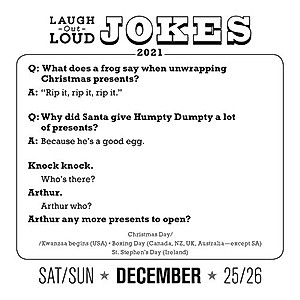 Laugh-Out-Loud Jokes 2021 Day-to-Day Calendar: 1,000 Punny Jokes
