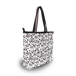 KFBE Women Tote Bags Cow Animal Top Handle Satchel Handbags Shoulder Bag for Shopping L 20800269