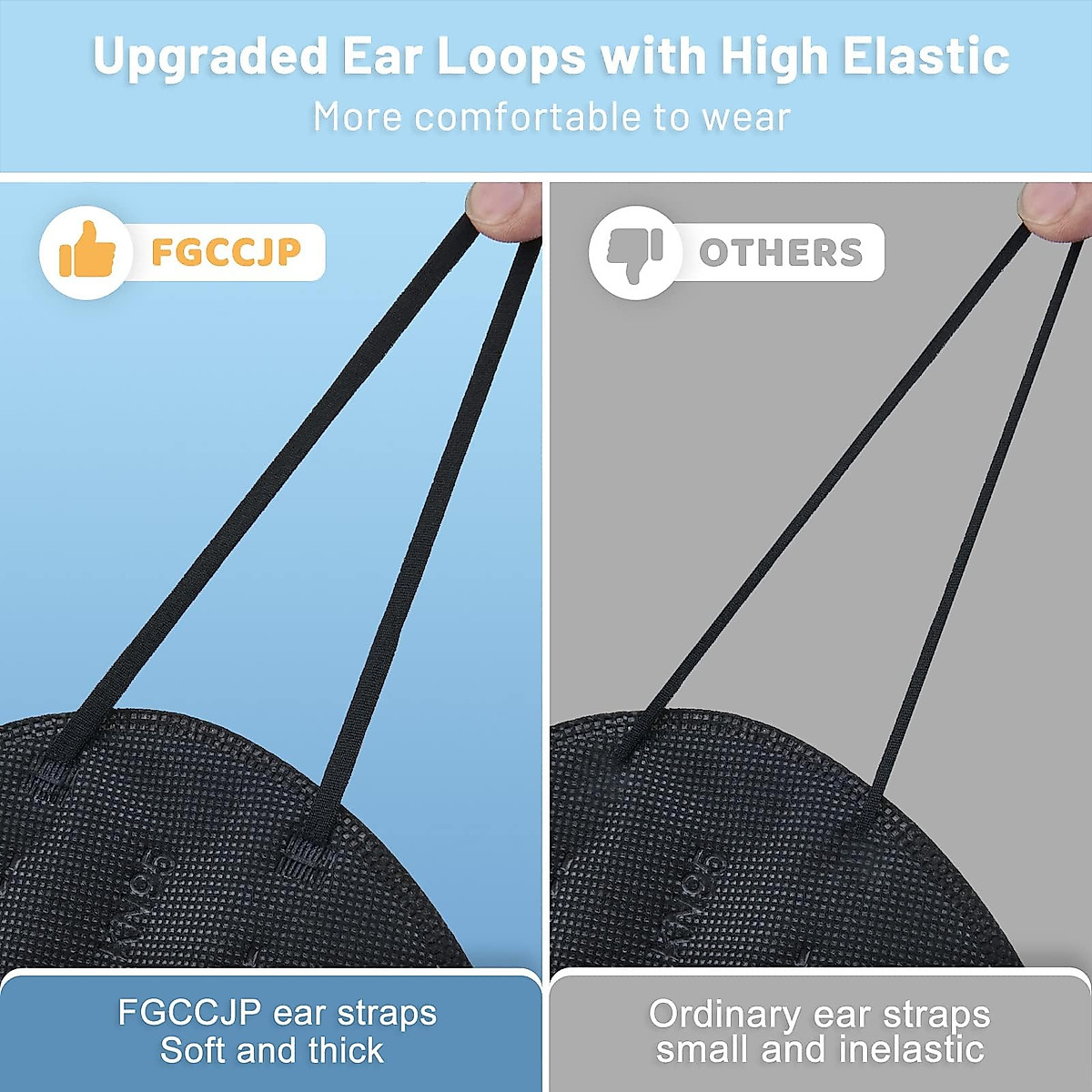 FGCCJP KN95 Face Mask 30pcs Disposable Face Masks Individual Packed Safety 5 Layers Breathable Cup Dust Masks Filtration>95% for Adults Men Women(Black)