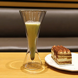 Unique Martini Glasses Set of 2, Fancy Stemless Clear Double Wall Insulated Cocktail Glass, Personalized Fun Gift for Martini Lovers