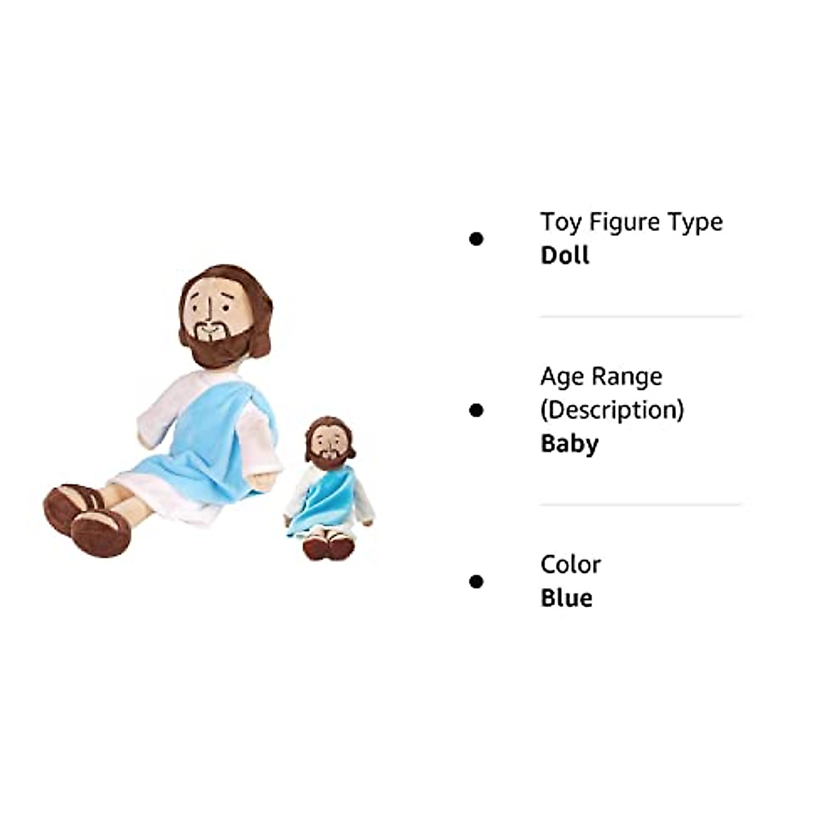 LSYDCARM 13inch Jesus Toy My Friend Jesus Toys Savior Christian Classic Religious Savior Jesus Stuffed Plush Doll Toys (Blue)
