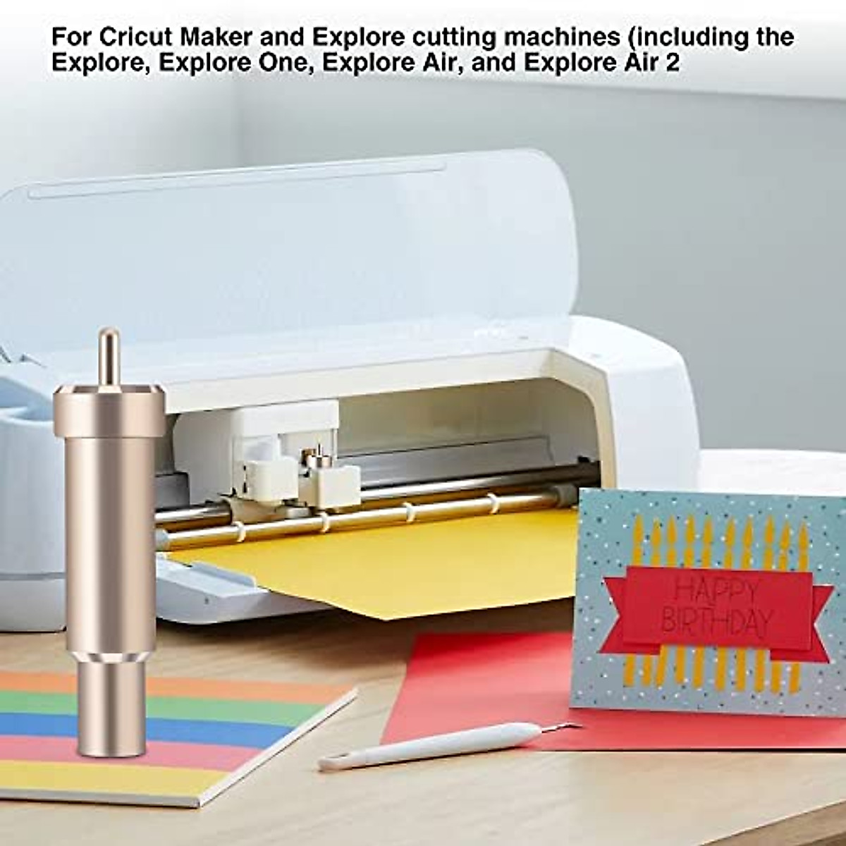 Premium Fine Point Cut Blades, Explore Deep Point Blades and Housing Compatible with Cricut Maker Cricut Explore One Explore Air and Explore Air 2 Cutting Machines