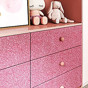 FunStick Glitter Pink Contact Paper 15.8"x240" Glitter Peel and Stick Wallpaper Pink Sparkly Self Adhesive Wall Paper Roll Fabric Pink Wallpaper for Girls Bedroom Wall Cabinets Drawers DIY Gift Decor