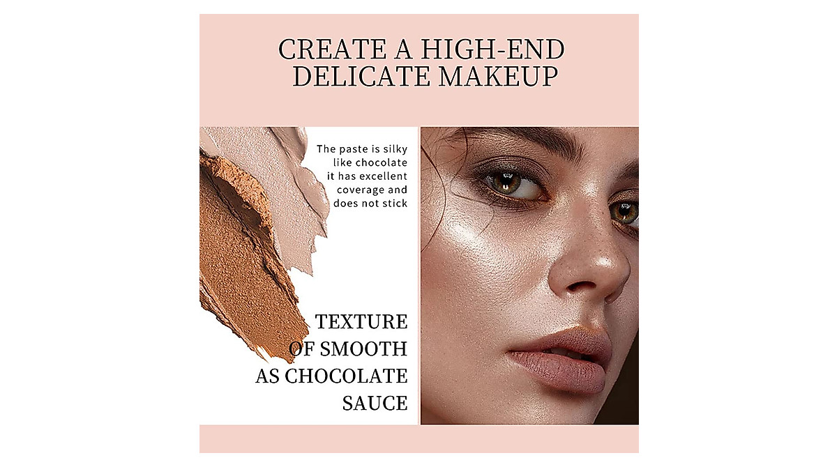 Pro Cream Highlight & Contour Palette for Flawless Skin