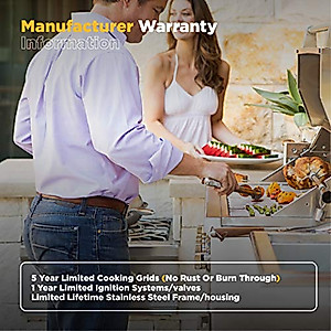 Coyote Built-In Double Side Burner, Propane Gas - C1DBLP