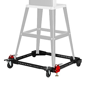 PROTOCOL Equipment Universal Rolling Base for Large Power Tools and Machinery, Durable Steel Construction, Adjusts from 12 inches to 33 inches, Foot Levers Lock for Stability, 400 lb. Capacity