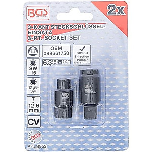 BGS 8953 | Sockets for Bosch Injection Pumps | 3-pt | 7/12.6 mm