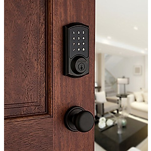 Kwikset 99150-003 SmartCode 915 Touchscreen Electronic UL Deadbolt with Smart Key, Venetian Bronze