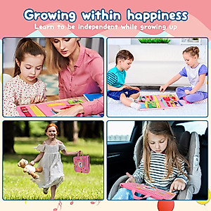 SUGELI Busy Board for Toddlers, 25 in 1 Montessori Toys Activity Board Sensory Toys for 1 2 3 4 5 6 Year Old Girls