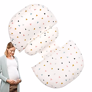 Pregnancy Pillows, Pregnancy Pillows for Sleeping, Soft Pregnancy Body Pillow, Maternity Pillow for Pregnant Women, Maternity Pillow with Adjustable Pillow Cover Support for Belly Back Legs Hips