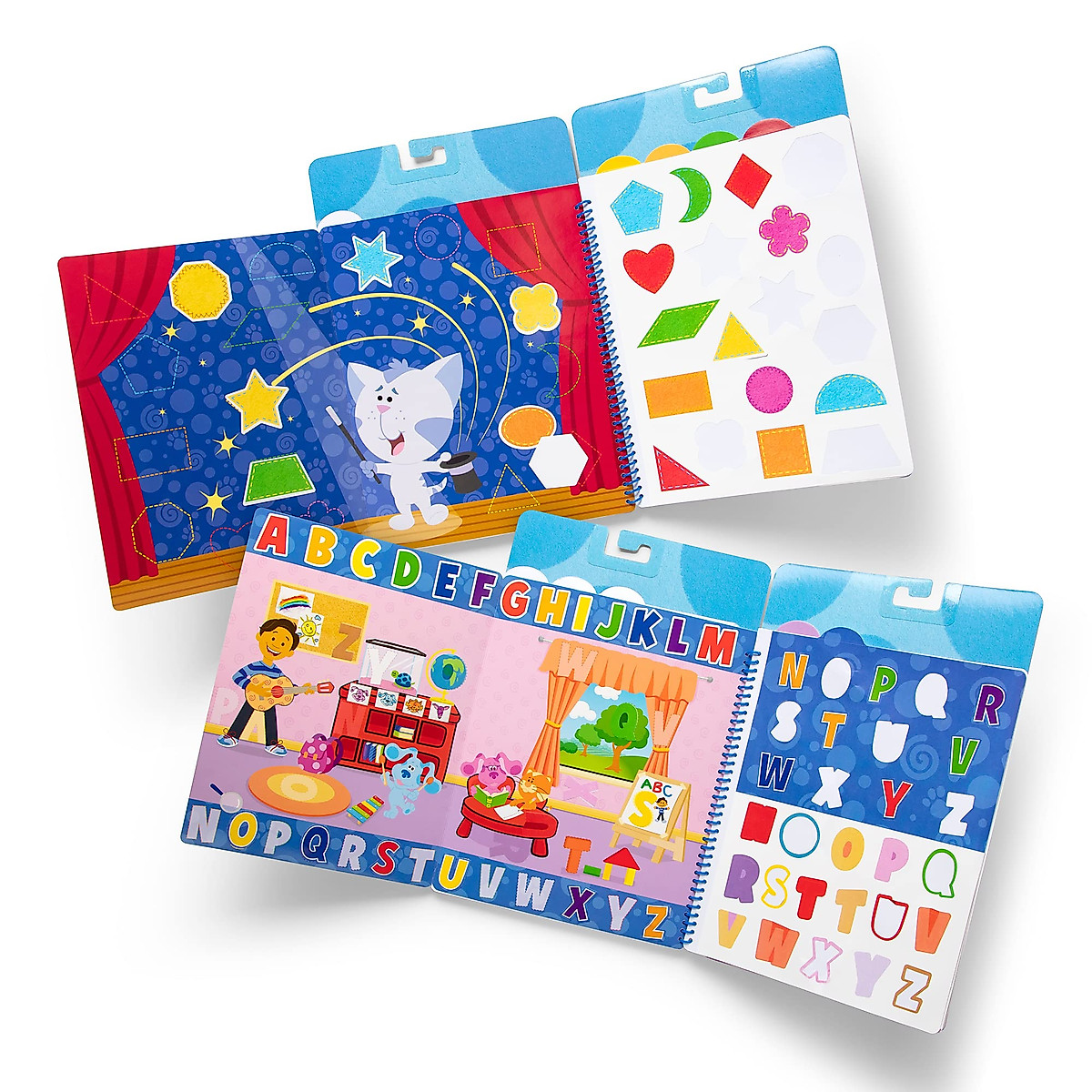 Melissa & Doug Blue’s Clues & You! Restickable Stickers 2-Pack (Shapes & Colors, Numbers & Letters)