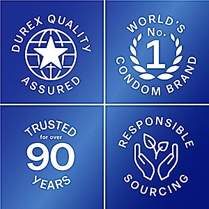 Durex Condom XXL Longer & Wider Natural Latex Condoms, Extra Wide Fit, 12 Count - Ultra Fine & Lubricated (Packaging May Vary)