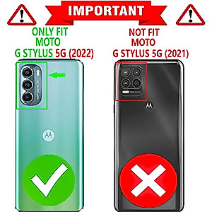 STARSHOP Moto G Stylus 5G 2022 Phone Case, with [Tempered Glass Screen Protector Included] Liquid Bling Sparkle Floating Glitter Quicksand Cover Girls Women for Motorola G Stylus 5G 2022- Teal/Purple