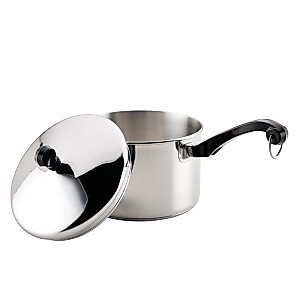 Farberware Classic Stainless Steel Sauce Pan/Saucepan with Lid, 3 Quart, Silver