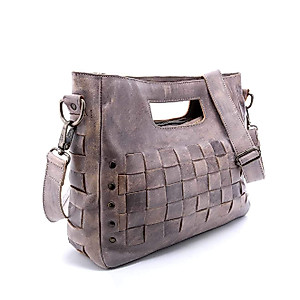 Bed|Stu Women’s Orchid Leather Bag (Light Grey Driftwood)