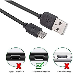 Replacement Charging Cable QC35 Charger Cable Power Cord Compatible with Bose QuietComfort 35 QC35II QC25 QC20 SoundLink II Over-Ear Wireless Headphones