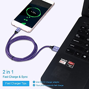 USB C Charger Cable Fast Charging Cord 3PC for Samsung Galaxy A16 A15 5G/A35/S24 Ultra/A54/S23FE/A14/A55/A13/A53/S22/S21/S20,iPhone 16 15,Pixel 9 Pro/8a/7/6,Moto Edge2024/G Power,OnePlus Nord N200/N10
