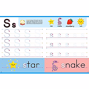 Play Smart Handwriting Workbook Ages 3-5: Handwriting Practice: Preschool Activity Book With Stickers