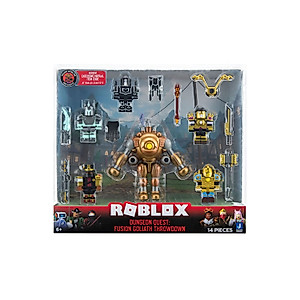 Roblox Action Collection - Dungeon Quest: Fusion Goliath Throwdown Feature Playset [Includes Exclusive Virtual Item]