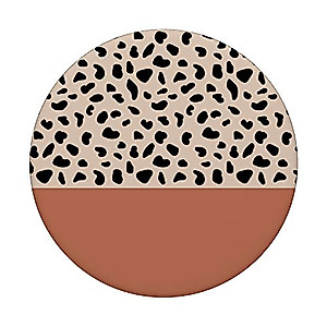 Cheetah Print Abstract Spot Pattern Modern Terracotta Beige PopSockets PopGrip: Swappable Grip for Phones & Tablets