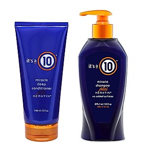 It's A 10 Shampoo & Deep Conditioner Duo with Keratin - 10 Oz Shampoo, 5 Oz Conditioner