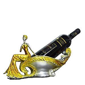 ZYZMH Beauty Wine Rack Home Accessories Resin Crafts Decoration Living Room Wine Cabinet Decoration