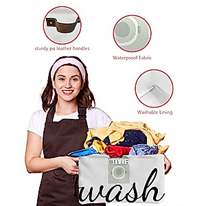 1 Pack Large Storage Baskets Bins Laundry Room Collapsible Storage Box Laundry Organizer for Closet Shelf Nursery Kids Bedroom Washing Clothes Washing Machine