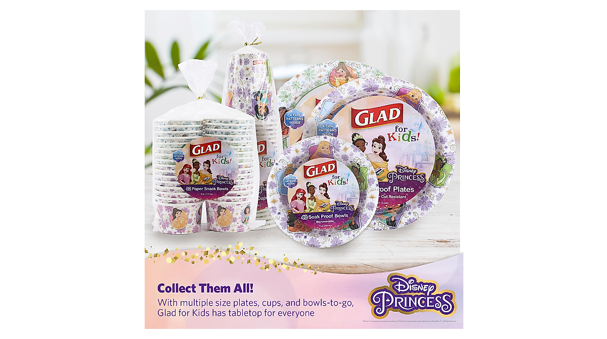 Fun Disney Princess Cups for Kids - Glad 36 Ct