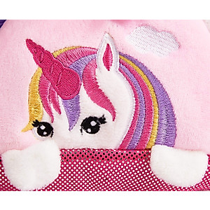 BRUBAKER Rainbow Plush Unicorn in Handbag - 8 Inches - Soft Toy in Bag - Cuddly Toy - Stuffed Animal - Pink