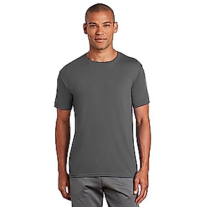 Gildan Men's Moisture Wicking Polyester Performance T-Shirt, 2-Pack, Charcoal, Medium