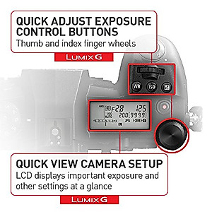 Panasonic LUMIX G9 4K Digital Camera, (DC-G9KBODY) (Black)