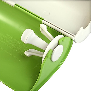 Hutzler Refillable Wrap Dispenser, Gray, 13" x 3.25" x 1.75"