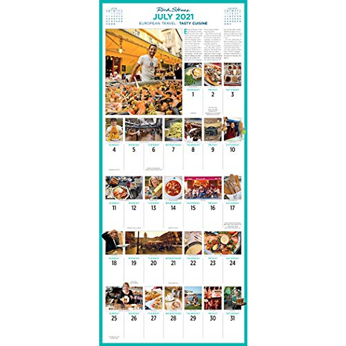 Rick Steves' Europe Picture-A-Day Wall Calendar 2021