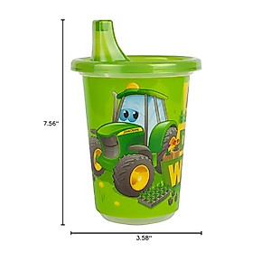 The First Years Take & Toss Disney Princess Sippy Cups - Reusable Toddlers Cups with Lids - Kids Party Pack with 2 Travel Caps - 10 Oz - 10 Count