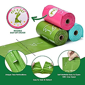 Pet N Pet Scented Lavender Dog Poop Bag Colorful, 720 Counts Dog Bags Poop, Doggie Poop Bags USDA Certified 38% Biobased, Dog Waste Bags, Dog Poop Bags Refills, Poop Bags Dogs, Doggy Poop Bags Rolls