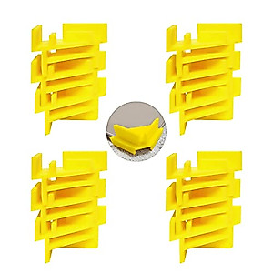 12 Pcs Tray Stackers for Freeze Dryer Trays Accessories, Tray Stackers Compatible for Harvest Right Trays Reducing Space (Yellow)