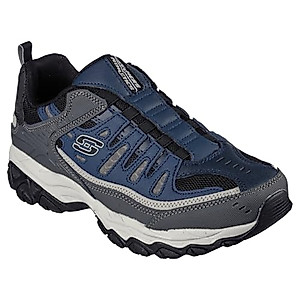Skechers Sport Men's Afterburn M. Fit Wonted Loafer,navy/gray,9.5 M US