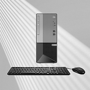 Lenovo V50t Gen 2 Business Tower Desktop, Intel Core i5-10400, 32GB RAM DDR4, 1TB PCIe M.2 SSD, DVD-RW, HDMI, RJ-45, Display Port, No Wi-Fi, Windows 11 Pro, Black