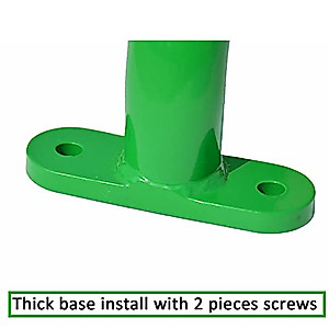 Purife 37'' Playhouse Ladder Handle (1 Pair), Metal Green Playground Safety Handle, Swing Set Grab Handles, Playset Kids Handle Bar, Hand Grip for Treehouse, Jungle Gym, Rock Climbing Wall - 500LBS