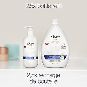 Dove Advanced Care Hand Wash Deep Moisture Pack of 3 for Soft, Smooth Skin More Moisturizers Than The Leading Ordinary Hand Soap, 34 oz