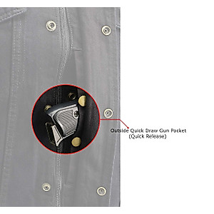 Milwaukee Leather MDM3020 Men's Black Denim '5-in-1' Club Style Vest with Removable Hoodie - Large