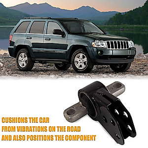 RANSOTO Front Differential Mount With 1 Front Axle Mount & 2 Front Axle Bushing Compatible with 2005 2006 2007 2008 2009 2010 Jeep Grand Cherokee Commander Replaces 52114354AA 52089516AB
