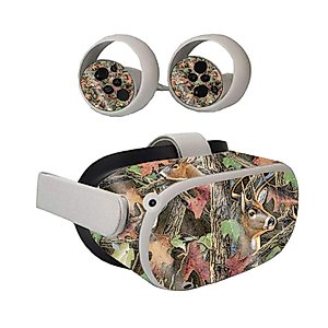 MightySkins Glossy Glitter Skin Compatible with Oculus Quest 2 - Buck Camo | Protective, Durable High-Gloss Glitter Finish | Easy to Apply, Remove, and Change Styles | Made in The USA