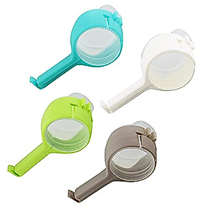 7Penn Bag Clips for Food Set - 4pk Food Clips to Seal Pour Food Storage Bag Clip with Spout for Cereal, Snacks, and More
